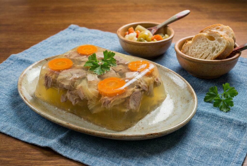 Piftie de porc cu usturoi extra, limpede și perfect închegată - Rețete ...